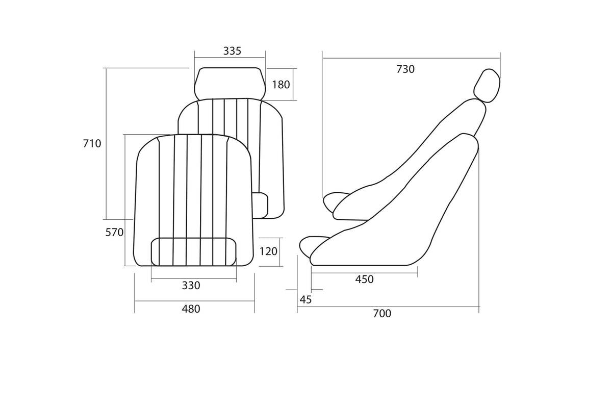 Classic CS Seat: 3 different styles – TMI Racing Products, LLC